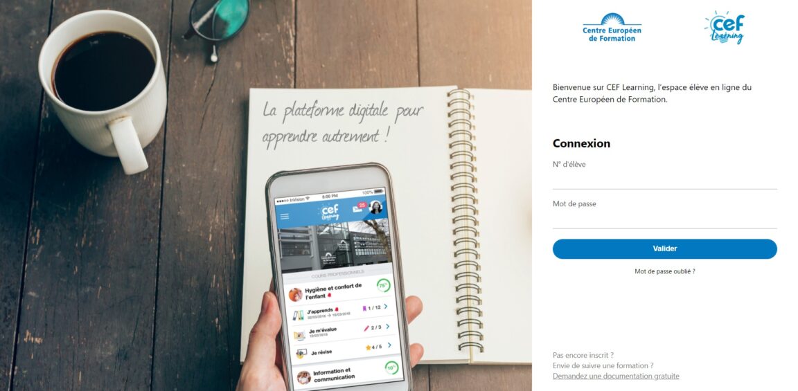 CEF Learning ; un parcours pédagogique complet, à distance